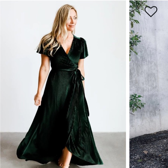 Baltic Born | Dresses | Baltic Born Velvet Wrap Dress | Poshmark